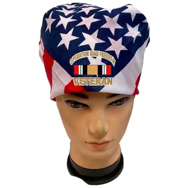 Operation Iraqi Freedom USA Flag Bandanas