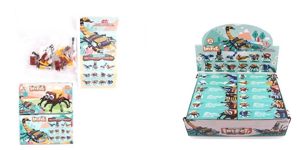 Insect Building Block Toys - Assorted