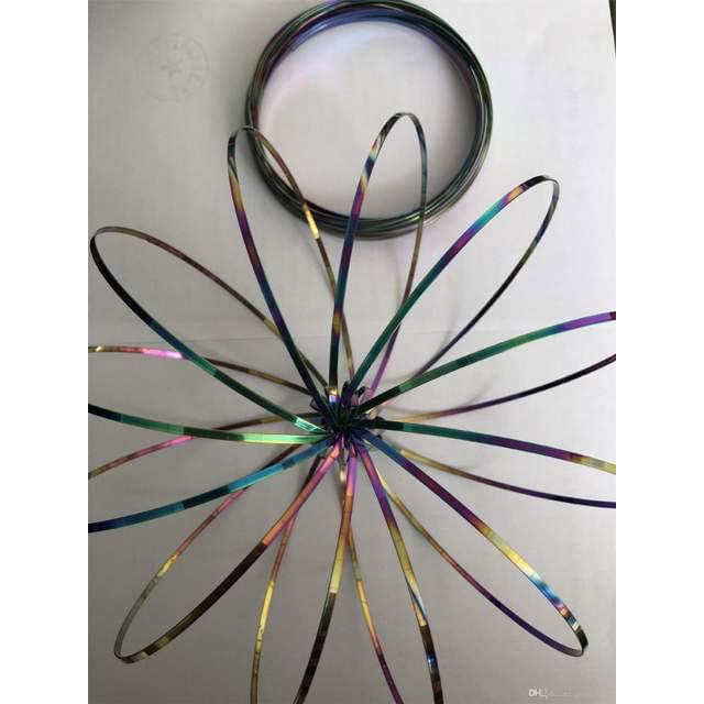 Wholesale Flow Rings Kinetic Spring Toy Multicolor