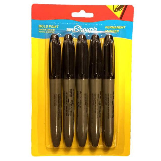 Wholesale 5pcs black thick Marker