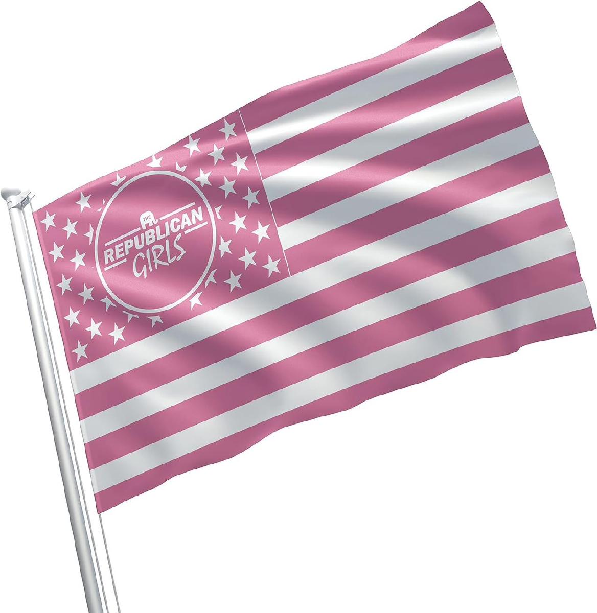 "Republican Girls" Pink USA Flags