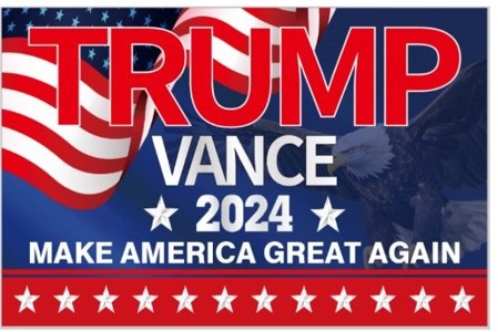 "Trump Vance 2024 MAGA" Patriotic Flags