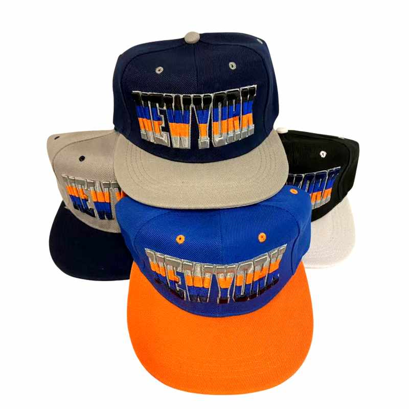 New York Snapback Flat Bill Baseball Caps - Assorted