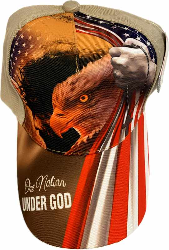 "One Nation Under God" USA Eagle Hats/Caps