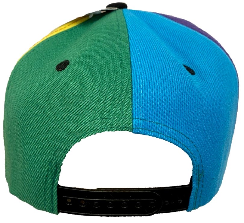 Rainbow Panels Pride Flat Bill Snapback Baseball Hats/Caps