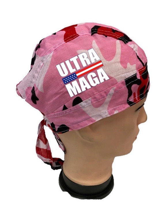 Ultra MAGA Pink Camo Skull Caps